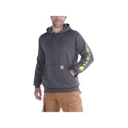 Hoodie Carhartt "Kaputzensweatshirt", Herren, Gr. L, schwarz (carbon heather), Obermaterial: 50% Baumwolle CO. 50% Polyester PES., Sweatshirts Hoodie