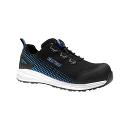 Sicherheitsschuh Elten "JORAN BOA Low" Gr. 41, schwarz (schwarz, blau), 41, Obermaterial: 100% sonstige Fasern AF., Schuhe