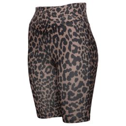 active by Lascana LASCANA ACTIVE Damen Radlerhose, braun leo, Gr&ouml;&szlig;e 48/50