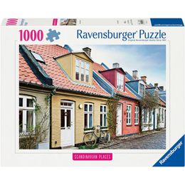 Puzzle Ravensburger "Scandinavian Places, H&auml;user in Aarhus, D&auml;nemark", bunt, Puzzles, KinderB:70cm H:50cm, Pappe, Made in Germany, B:70cm H:50cm