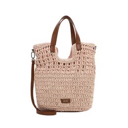 Shopper SURI FREY "Shopper SFY Marley", Damen, Gr. B/H/T: 42cm x 40cm x 14cm 0, rosa (rose 650), Papierstroh, Taschen Shopper