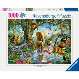 Puzzle Ravensburger "Abenteuer im Dschungel", bunt, Puzzles, KinderB:70cm H:50cm, Pappe, Made in Germany, B:70cm H:50cm