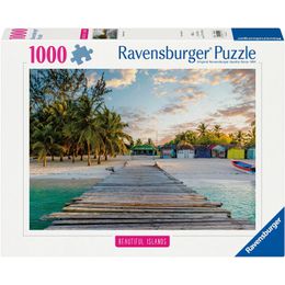 Puzzle Ravensburger "Beautiful Islands, Karibische Insel", bunt, Puzzles, KinderB:70cm H:50cm, Pappe, Made in Germany, B:70cm H:50cm