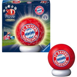 Puzzleball Ravensburger "Nachtlicht FC Bayern M&uuml;nchen", bunt, Puzzles, KinderB:13cm H:15,9cm T:13cm, Kunststoff, Motiv, beleuchtet, B:13cm H:15,9cm T:13cm