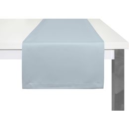Tischl&auml;ufer WIRTH "NEWBURY" Gr. 1, blau (hellblau), B:50cm L:150cm, Baumwolle, Polyester, Tischdecken