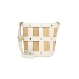 Beuteltasche Tamaris "Beutel TAS Kirsti", Damen, Gr. B/H/T: 23cm x 21cm x 14cm 0, beige (beige 400), Polyurethan, Taschen Beuteltasche