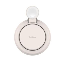 Belkin Wireless Charger "UltraCharge Pro magnetische 3-in-1-Ladestation mit Qi2 (25 W)", wei&szlig;, B:14cm H:11cm T:18cm, Ladeger&auml;te