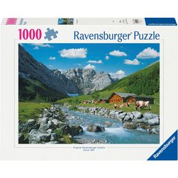 Puzzle Ravensburger "Karwendelgebirge, &Ouml;sterreich", bunt, Puzzles, KinderB:70cm H:50cm, Pappe, Made in Germany, B:70cm H:50cm