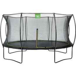 Gartentrampolin EXIT "Silhouette", schwarz (schwarz, schwarz), Trampoline, Kinder, &Oslash; 427cm, mit Sicherheitsnetz