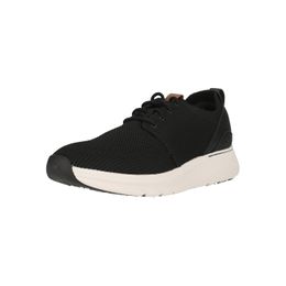 Sneaker Clarks "Motion Trek", Herren, Gr. 43, schwarz, Kunstfaser, Schuhe Sneaker, mit innovativer Technologie