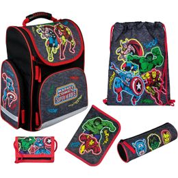 Schulranzen Undercover "Clou", Kinder, Gr. B/H/T: 32cm x 40cm x 22cm, avengers, Polyester, Rucks&auml;cke