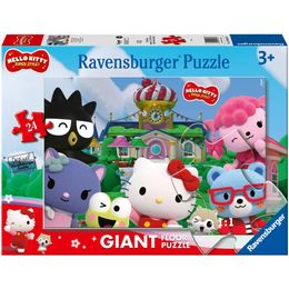 Puzzle Ravensburger "Hello Kitty, Spa&szlig; in Cherry Town", bunt, Puzzles, KinderB:69cm H:49cm, Pappe, Motiv, Made in Europe, B:69cm H:49cm