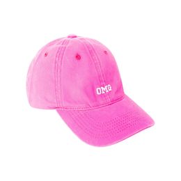 Baseball Cap Zwillingsherz "Slow Sunday", Damen, fuchsia, Obermaterial: 100% Baumwolle, Caps, mit gesticktem Schriftzug, justierbar
