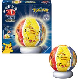 Puzzleball Ravensburger "Nachtlicht Pok&eacute;mon", bunt, Puzzles, KinderB:13cm H:15,9cm T:13cm, Kunststoff, Motiv, beleuchtet, B:13cm H:15,9cm T:13cm