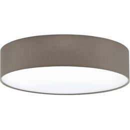 Eglo Deckenleuchte "PASTERI", grau (taupe), 3, &Oslash; 57cm H: 15cm, Leuchten, Deckenleuchte aus Textil und Kunststoff, Flurlampe Decke, E27, &Oslash; 57 cm, Deckenleuchte