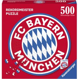 Puzzle Ravensburger "FC Bayern Logo", bunt, Puzzles, Kinder&Oslash;:52cm, Pappe, Motiv, Made in Europe, &Oslash;:52cm