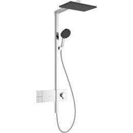 Hansgrohe Raindance Alive Q Duschsystem 24580000 1 Strahlart mit ShowerSelect Comfort, 12 l/min, chrom