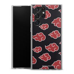 DeinDesign Galaxy S22 Ultra Handy Silikon H&uuml;lle Case transparent Handyh&uuml;lle Akatsuki Official Licensed Product Naruto Shippuden Silikon Case