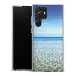 DeinDesign Galaxy S22 Ultra Handy Silikon H&uuml;lle Case transparent Handyh&uuml;lle Urlaub Sky Ocean Silikon Case