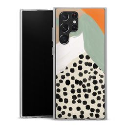DeinDesign Galaxy S22 Ultra Handy Silikon H&uuml;lle Case transparent Handyh&uuml;lle Abstract Boho Kunst Silikon Case
