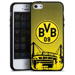 DeinDesign iPhone SE (2016-2019) Handy Silikon H&uuml;lle Case schwarz Handyh&uuml;lle Bvb Stadium Borussia Dortmund