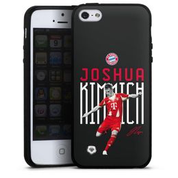 DeinDesign iPhone SE (2016-2019) Handy Silikon H&uuml;lle Case schwarz Handyh&uuml;lle Official Licensed Product Kimmich Fc Bayern M&uuml;nchen