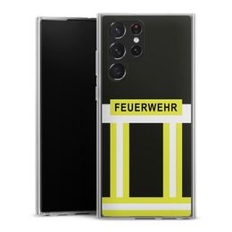 DeinDesign Galaxy S22 Ultra Handy Silikon H&uuml;lle Case transparent Handyh&uuml;lle Fire Fighters Job Fire Fighter Silikon Case
