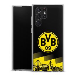 DeinDesign Galaxy S22 Ultra Handy Silikon H&uuml;lle Case transparent Handyh&uuml;lle Borussia Dortmund Stadium Bvb Silikon Case