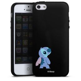DeinDesign iPhone SE (2016-2019) Handy Silikon H&uuml;lle Case schwarz Handyh&uuml;lle Disney Lilo & Stitch Merchandise
