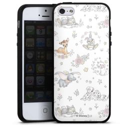 DeinDesign iPhone SE (2016-2019) Handy Silikon H&uuml;lle Case schwarz Handyh&uuml;lle Disney Dumbo Bambi