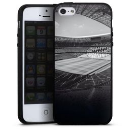 DeinDesign iPhone SE (2016-2019) Handy Silikon H&uuml;lle Case schwarz Handyh&uuml;lle Fc Bayern M&uuml;nchen Fcb Stadium