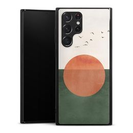 DeinDesign Galaxy S22 Ultra Handy Silikon H&uuml;lle Case schwarz Handyh&uuml;lle Sunshine Bird Sunset