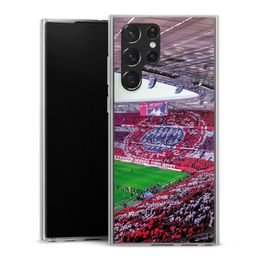 DeinDesign Galaxy S22 Ultra Handy Silikon H&uuml;lle Case transparent Handyh&uuml;lle Stadium Fcb Fc Bayern M&uuml;nchen Silikon Case