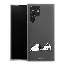DeinDesign Galaxy S22 Ultra Handy Silikon H&uuml;lle Case transparent Handyh&uuml;lle Official Licensed Product Snoopy Peanuts Silikon Case