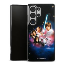 DeinDesign Galaxy S25 Ultra Handy Slim Case extra d&uuml;nn Silikon Handyh&uuml;lle schwarz H&uuml;lle Star Wars Lightsaber Merchandise Silikon Slim Case
