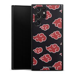 DeinDesign Galaxy S22 Ultra Handy Silikon H&uuml;lle Case schwarz Handyh&uuml;lle Akatsuki Official Licensed Product Naruto Shippuden