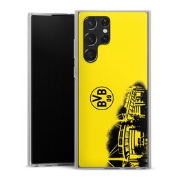 DeinDesign Galaxy S22 Ultra Handy Silikon H&uuml;lle Case transparent Handyh&uuml;lle Stadium Bvb Borussia Dortmund Silikon Case