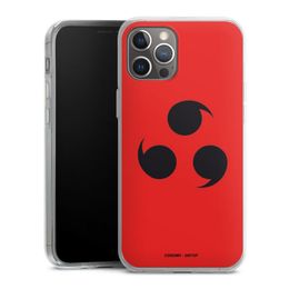DeinDesign iPhone 12 Pro Max Handy Silikon H&uuml;lle Case transparent Handyh&uuml;lle Naruto Shippuden Sharingan Official Licensed Product Silikon Case