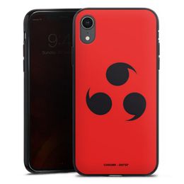 DeinDesign iPhone Xr Handy Silikon H&uuml;lle Case schwarz Handyh&uuml;lle Official Licensed Product Naruto Shippuden Sharingan