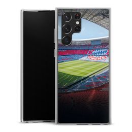 DeinDesign Galaxy S22 Ultra Handy Silikon H&uuml;lle Case transparent Handyh&uuml;lle Fcb Fc Bayern M&uuml;nchen Stadium Silikon Case