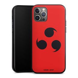 DeinDesign iPhone 12 Pro Handy Silikon H&uuml;lle Case schwarz Handyh&uuml;lle Official Licensed Product Naruto Shippuden Sharingan