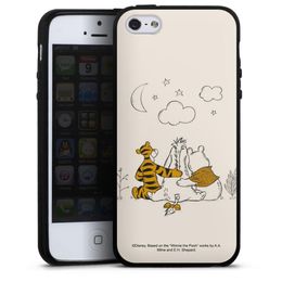 DeinDesign iPhone SE (2016-2019) Handy Silikon H&uuml;lle Case schwarz Handyh&uuml;lle Winnie The Pooh Official Licensed Product Disney
