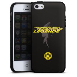 DeinDesign iPhone SE (2016-2019) Handy Silikon H&uuml;lle Case schwarz Handyh&uuml;lle Borussia Dortmund Bvb Marco Reus