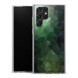 DeinDesign Galaxy S22 Ultra Handy Silikon H&uuml;lle Case transparent Handyh&uuml;lle Tarnmuster Geometric Mosaic Silikon Case