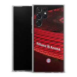 DeinDesign Galaxy S22 Ultra Handy Silikon H&uuml;lle Case transparent Handyh&uuml;lle Fc Bayern M&uuml;nchen Stadium Fcb Silikon Case