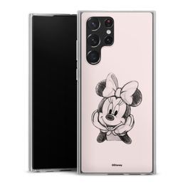 DeinDesign Galaxy S22 Ultra Handy Silikon H&uuml;lle Case transparent Handyh&uuml;lle Official Licensed Product Disney Minnie Mouse Silikon Case