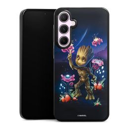 DeinDesign Galaxy A55 5G Handy Slim Case extra d&uuml;nn Silikon Handyh&uuml;lle schwarz H&uuml;lle Baby Groot Marvel Guardians Of The Galaxy Silikon Slim Case