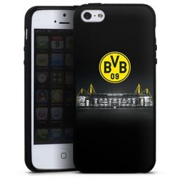 DeinDesign iPhone SE (2016-2019) Handy Silikon H&uuml;lle Case schwarz Handyh&uuml;lle Bvb Stadium Borussia Dortmund