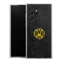 DeinDesign Galaxy S22 Ultra Handy Silikon H&uuml;lle Case transparent Handyh&uuml;lle Bvb Borussia Dortmund Merchandise Silikon Case