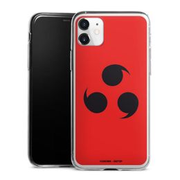 DeinDesign iPhone 11 Handy Slim Case Silikon Handyh&uuml;lle transparent H&uuml;lle extra d&uuml;nn Official Licensed Product Naruto Shippuden Sharingan Silikon Slim Case